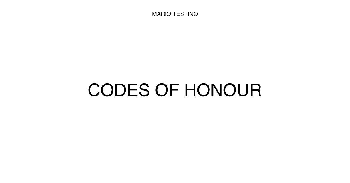 Codes of Honour